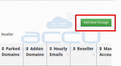 How to add a Package in Centos Web Panel? - AccuWebHosting